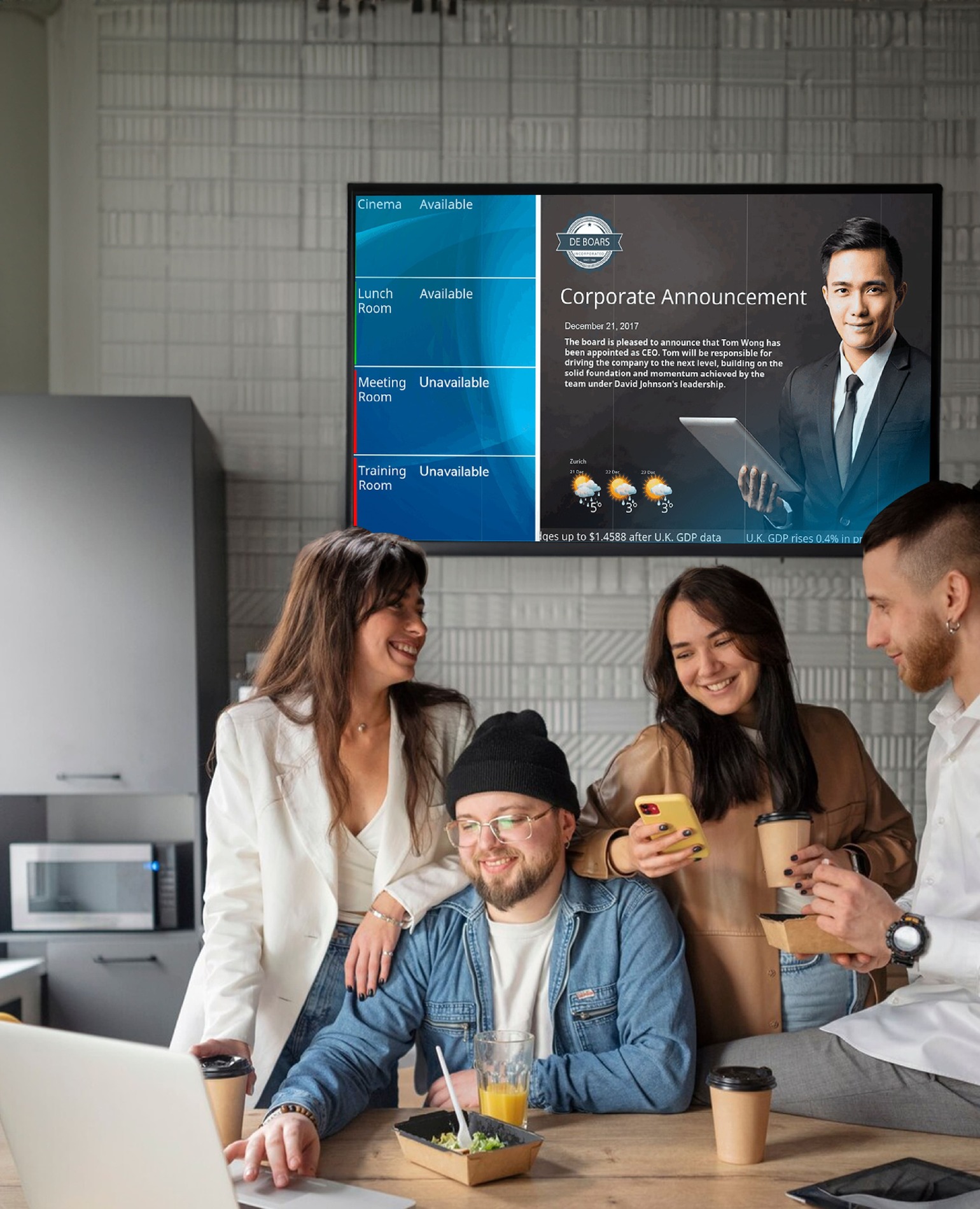 Breakroom TVs for a Productive Workforce | L Squared
